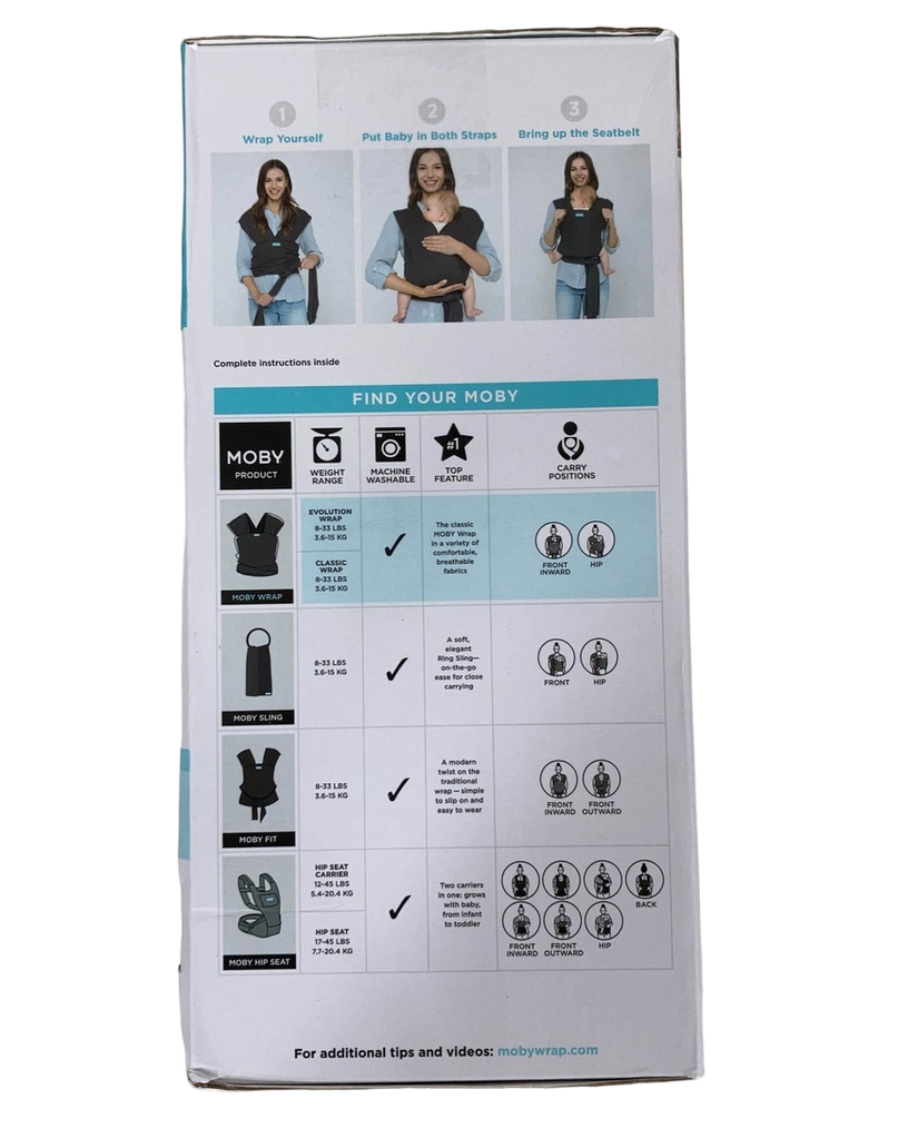 Moby Classic Wrap, Black