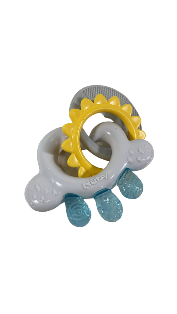 Nuby Cloud Teether with Sun and Silicone Rain Links