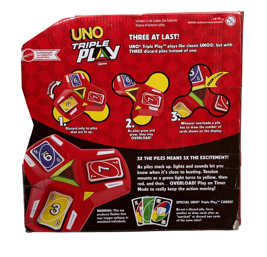 Mattel UNO Triple Play
