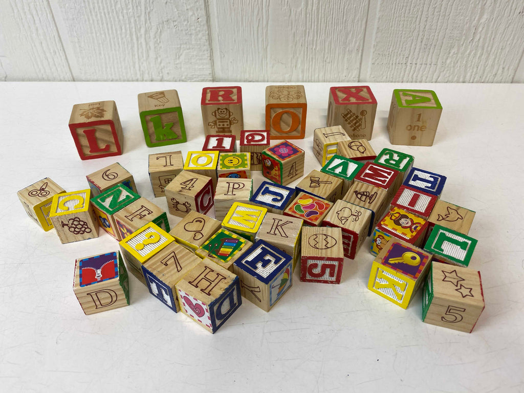 BUNDLE Wooden Alphabet Blocks