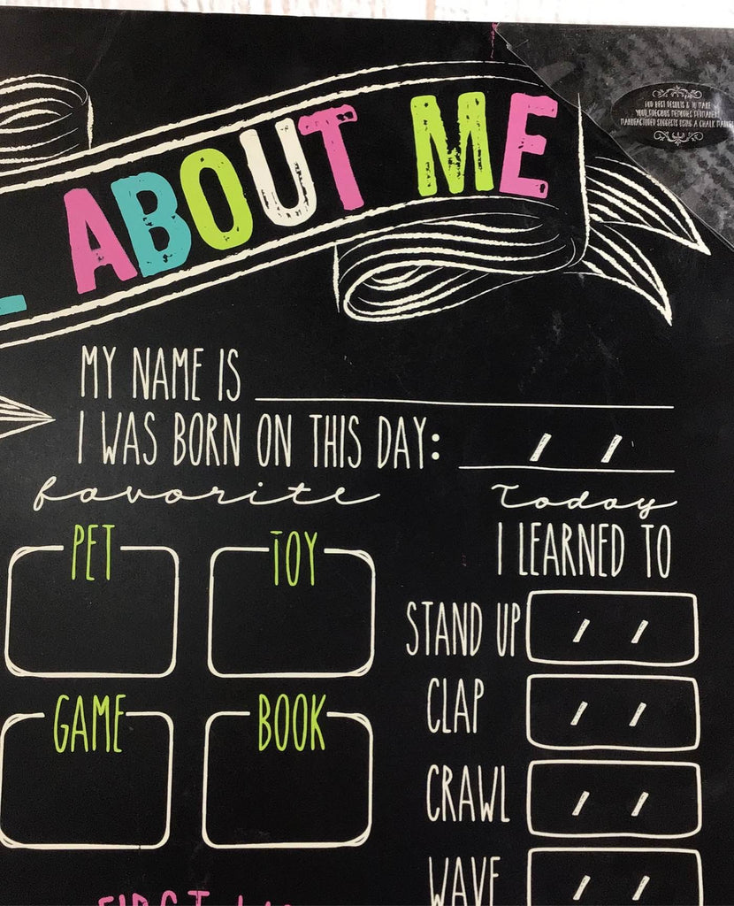 Hobby Lobby Wall Decor, All About Me Chalkboard