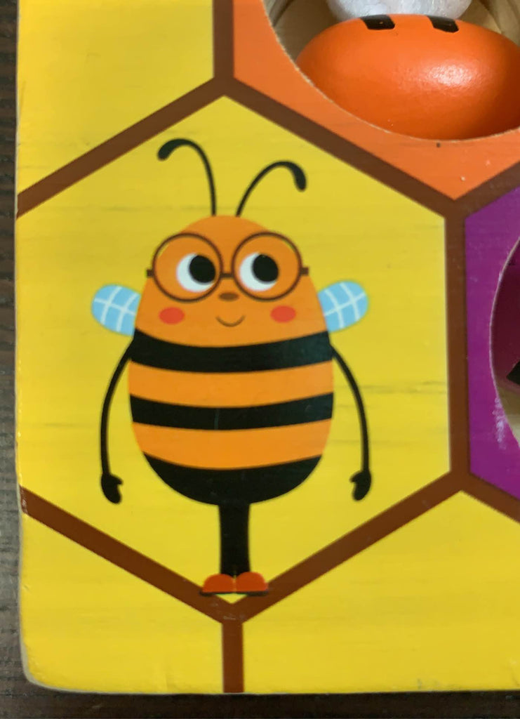 Wooden Bee Hive Matching Game