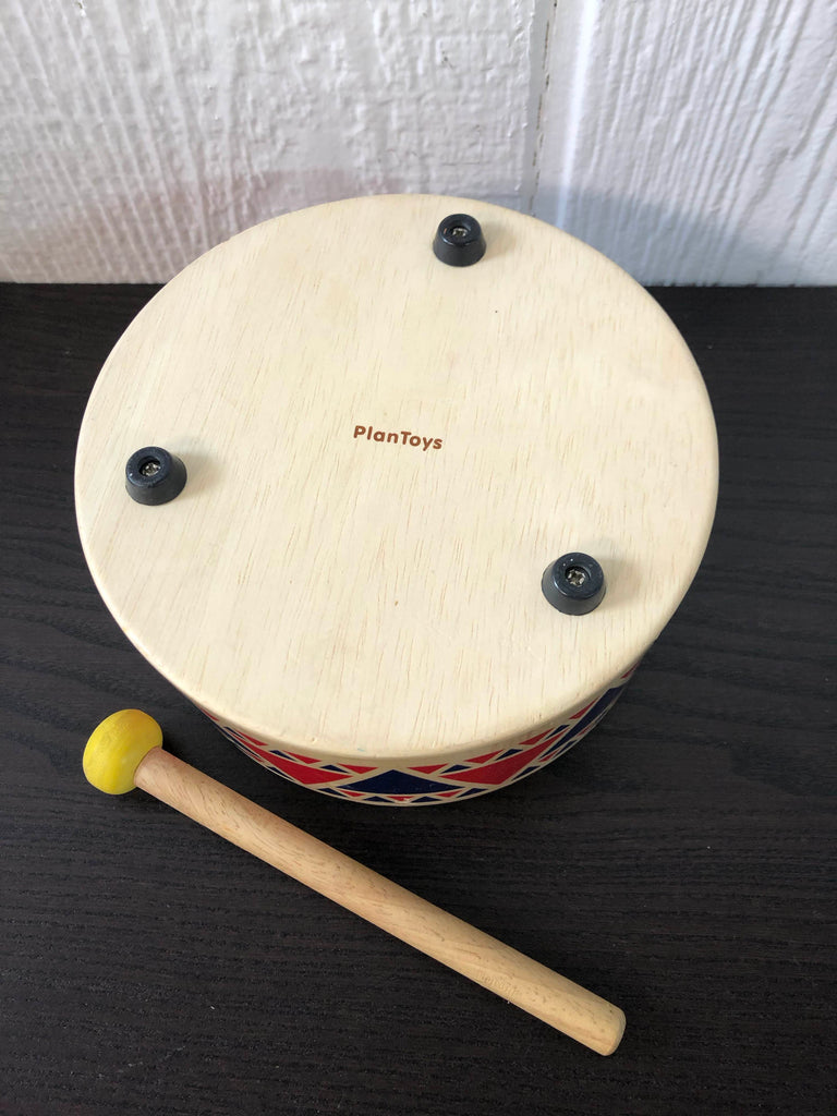 Plan Toys Solid Wooden Drum