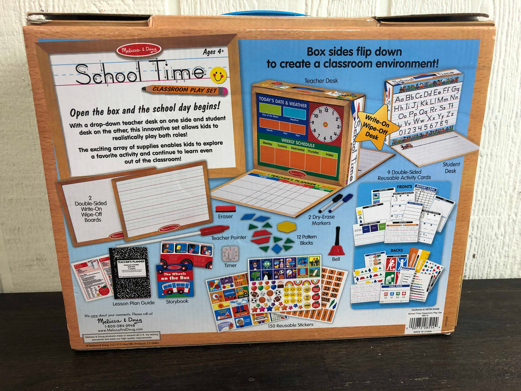 Melissa & Doug School Time! Classroom Play Set