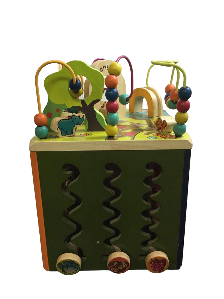 B. toys Zany Zoo Wooden Activity Cube