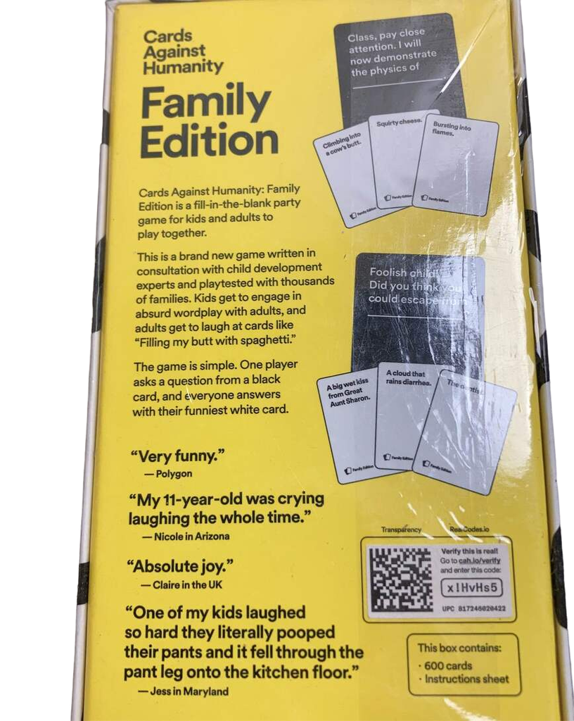 Cards Against Humanity Family Edition