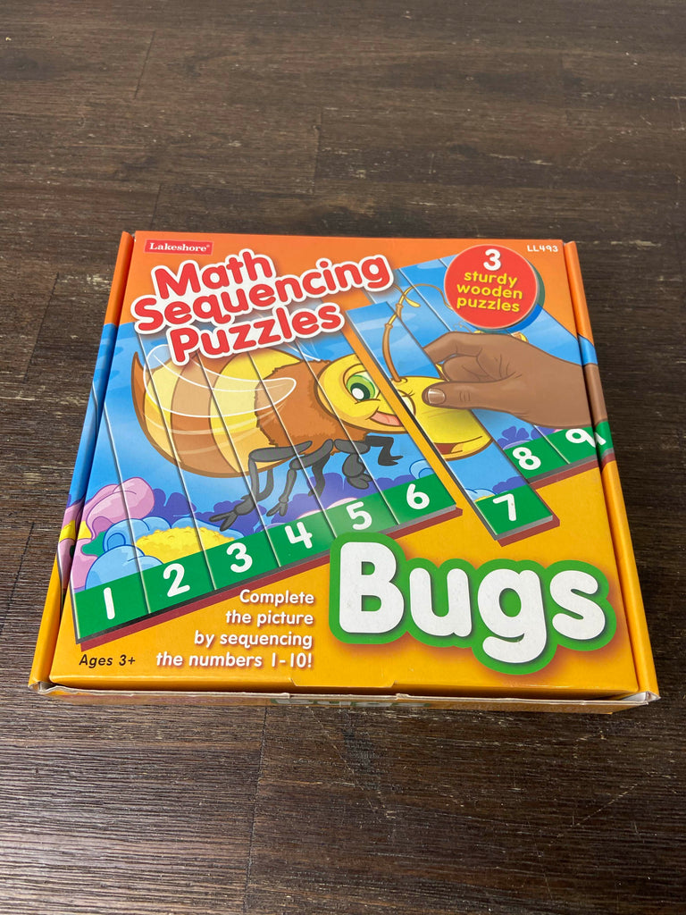 Lakeshore Sequencing Numbers Puzzle, Bugs
