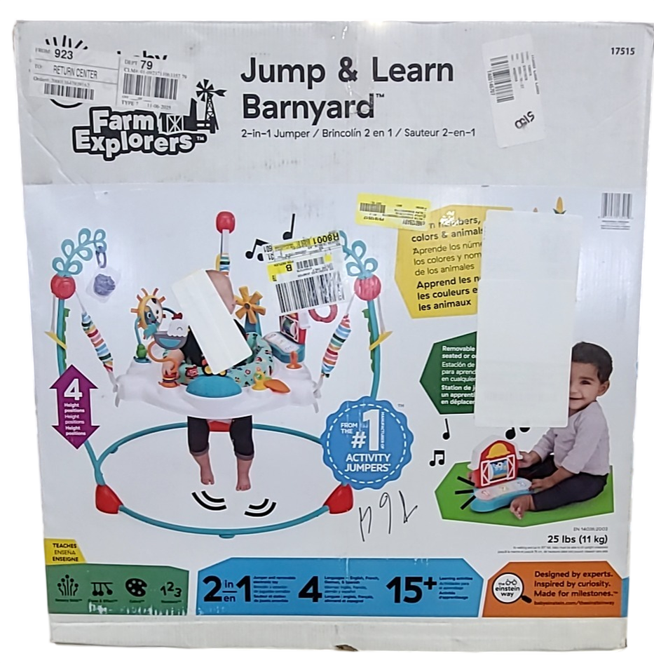 Baby Einstein Jump & Learn Barnyard 2-in-1 Activity Center, Farm Explo ...