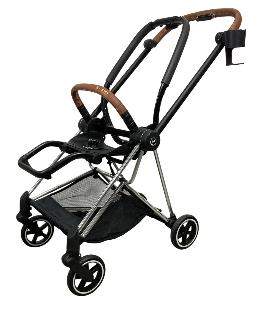 Cybex Mios3 Stroller Frame, 2023, Chrome/Brown — GoodBuy Gear