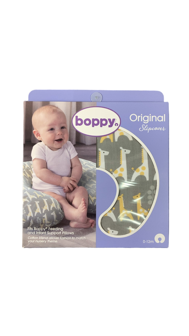 Boppy Original Nursing and Infant Support Pillow Slipcover, Gray Giraf ...
