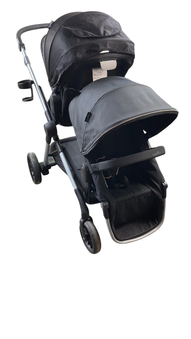 Evenflo Pivot Xpand Double Stroller, 2022, Ayrshire Black — GoodBuy Gear