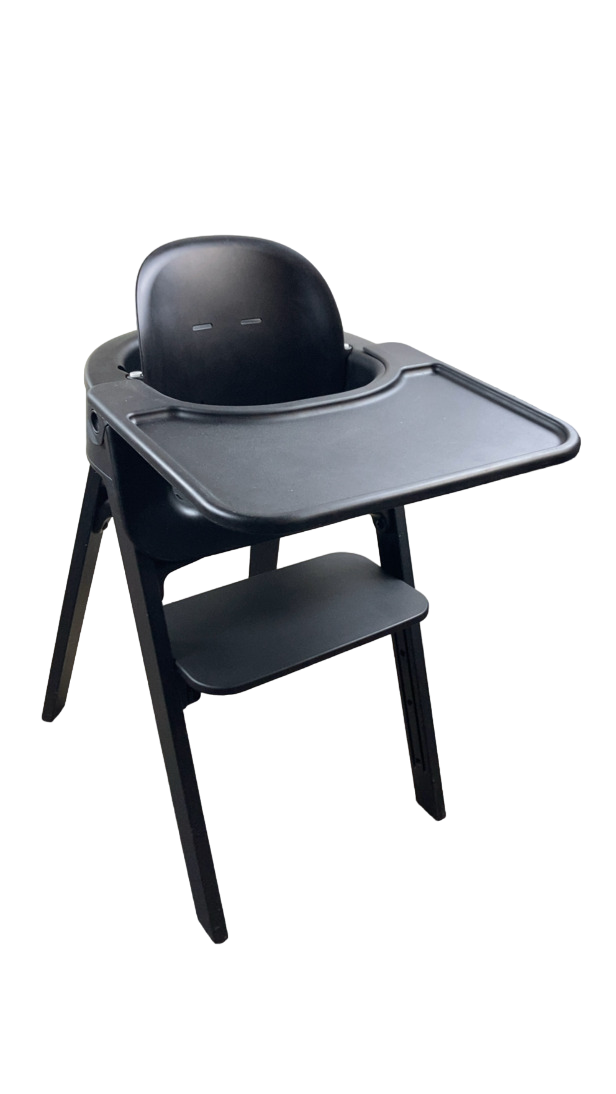 Stokke Steps High Chair, Black Seat with Black Legs — GoodBuy Gear
