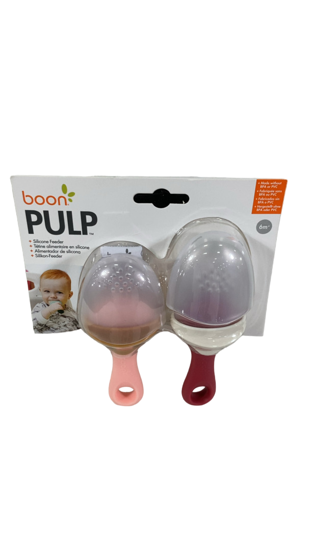 Boon Pulp Silicone Feeder, Pink/Mauve — GoodBuy Gear