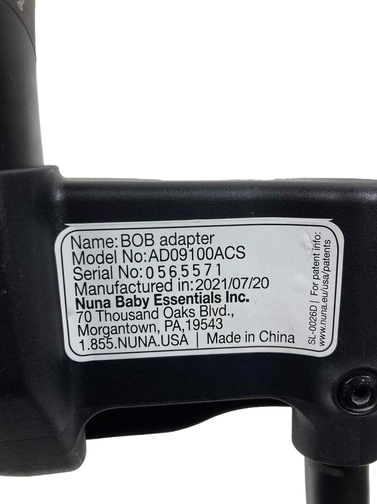 Nuna PIPA Car Seat Adapter For BOB Strollers