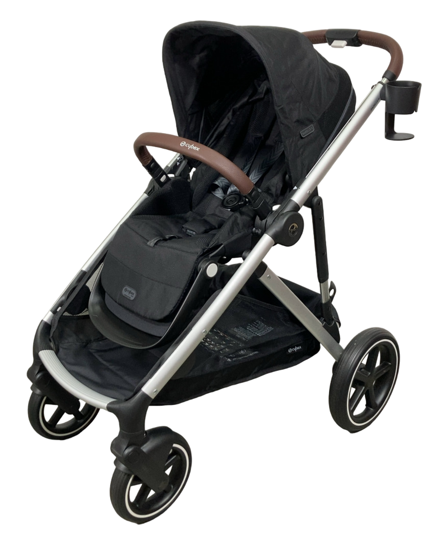 Cybex Gazelle S Modular Stroller, 2024, Moon Black, Silver Frame ...