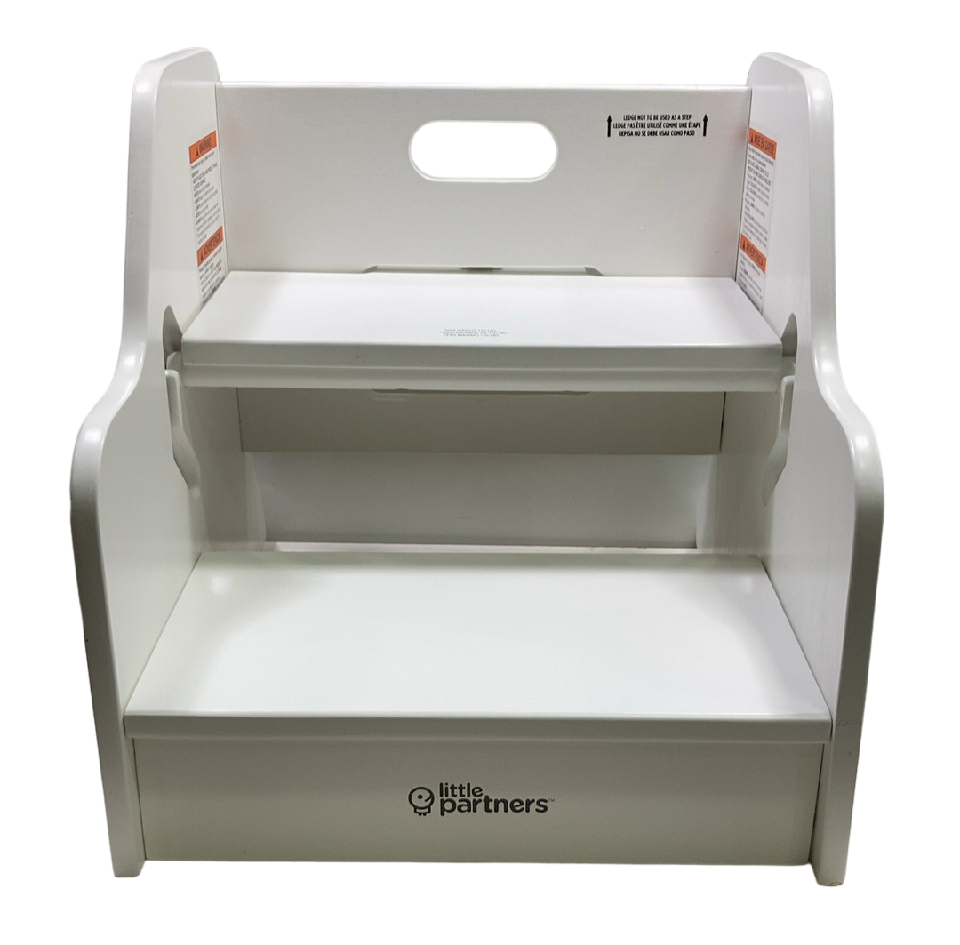Little Partners Toddler Step Up Stool, Soft White — GoodBuy Gear
