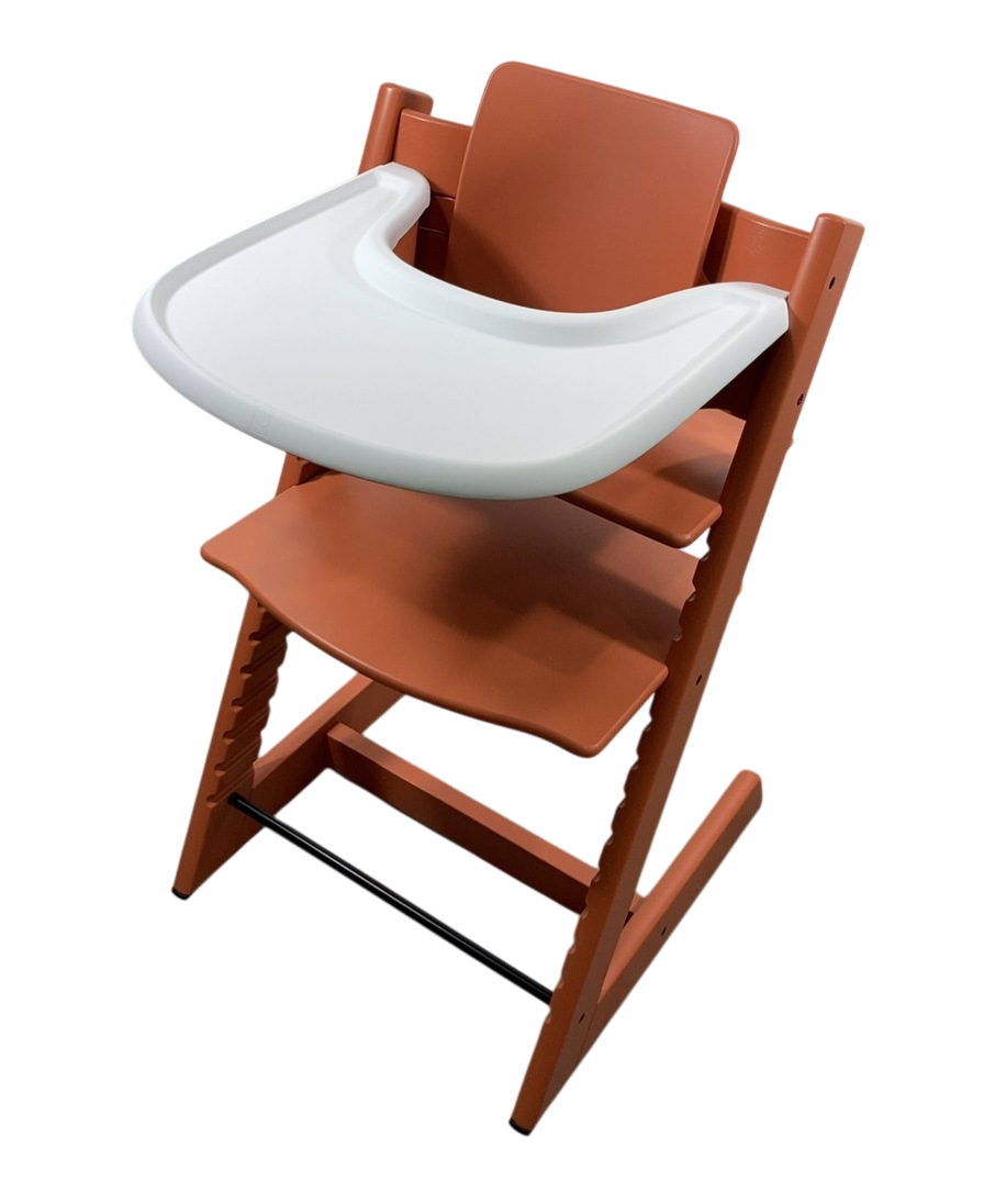 Stokke Tripp Trapp High Chair with Baby Set and Tray, Terracotta, Terr ...