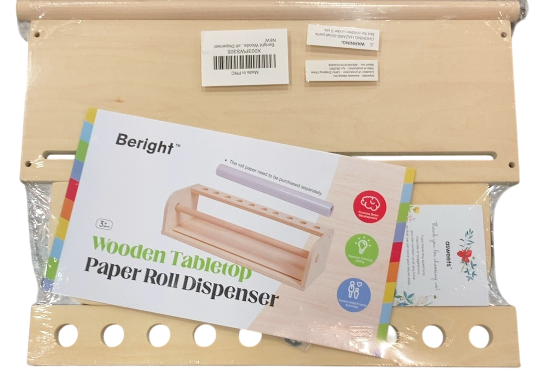 Beright Wooden Tabletop Paper Roll Dispenser — GoodBuy Gear