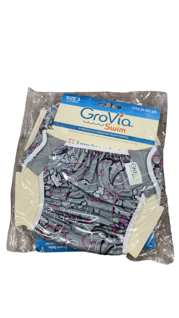 GroVia Swim Diaper, Ophelia, 2 Pack, Size 3 (25-50lbs)