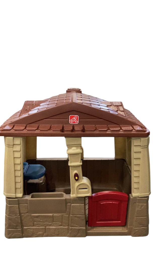 Step2 Neat & Tidy Cottage Playhouse, Brown — GoodBuy Gear