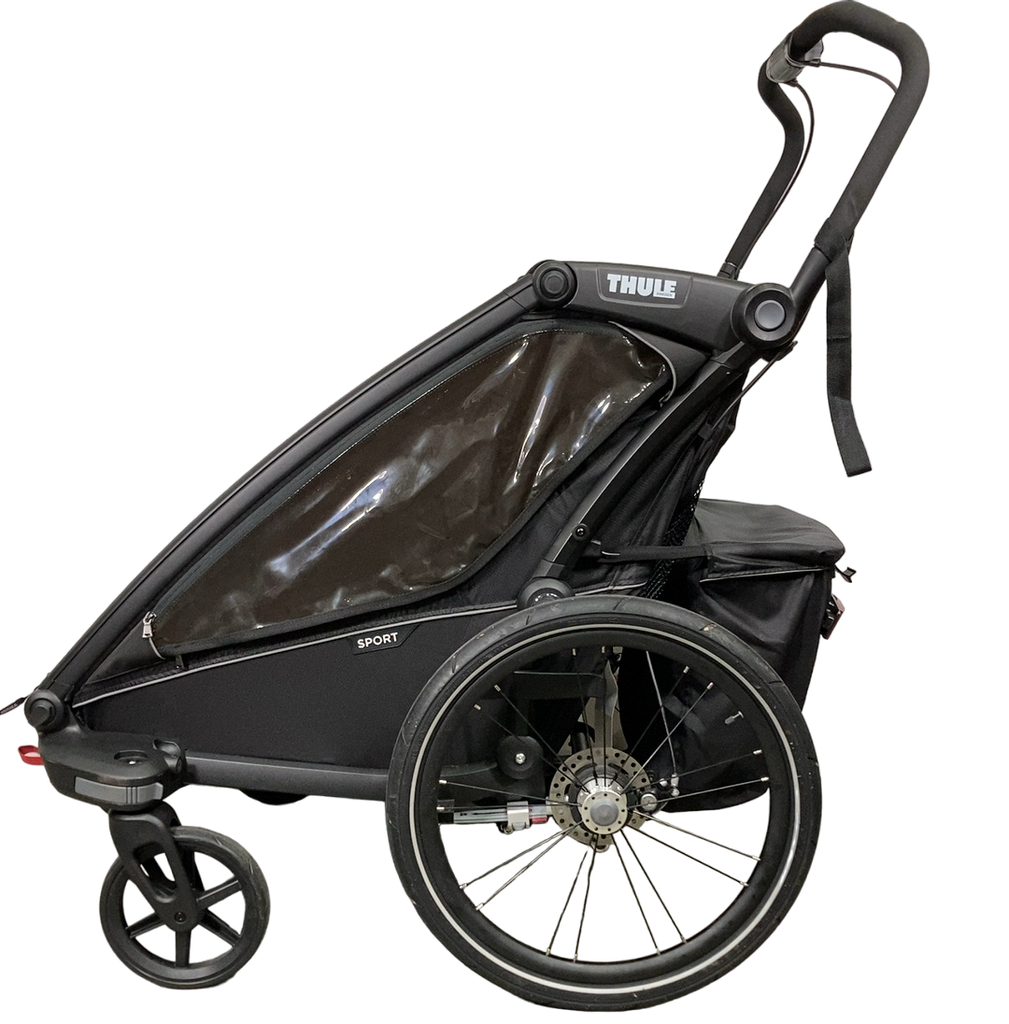 Thule Chariot Sport 2 Bike Trailer, Double, Midnight Black