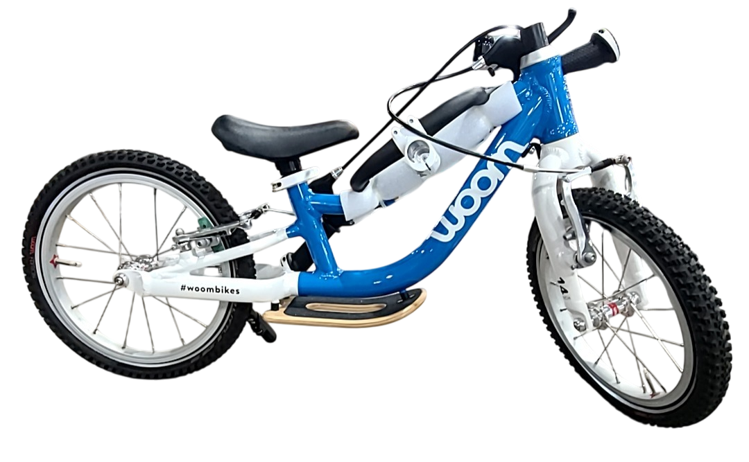 Woom GO 1 Plus Balance Bike, Metallic Blue — GoodBuy Gear