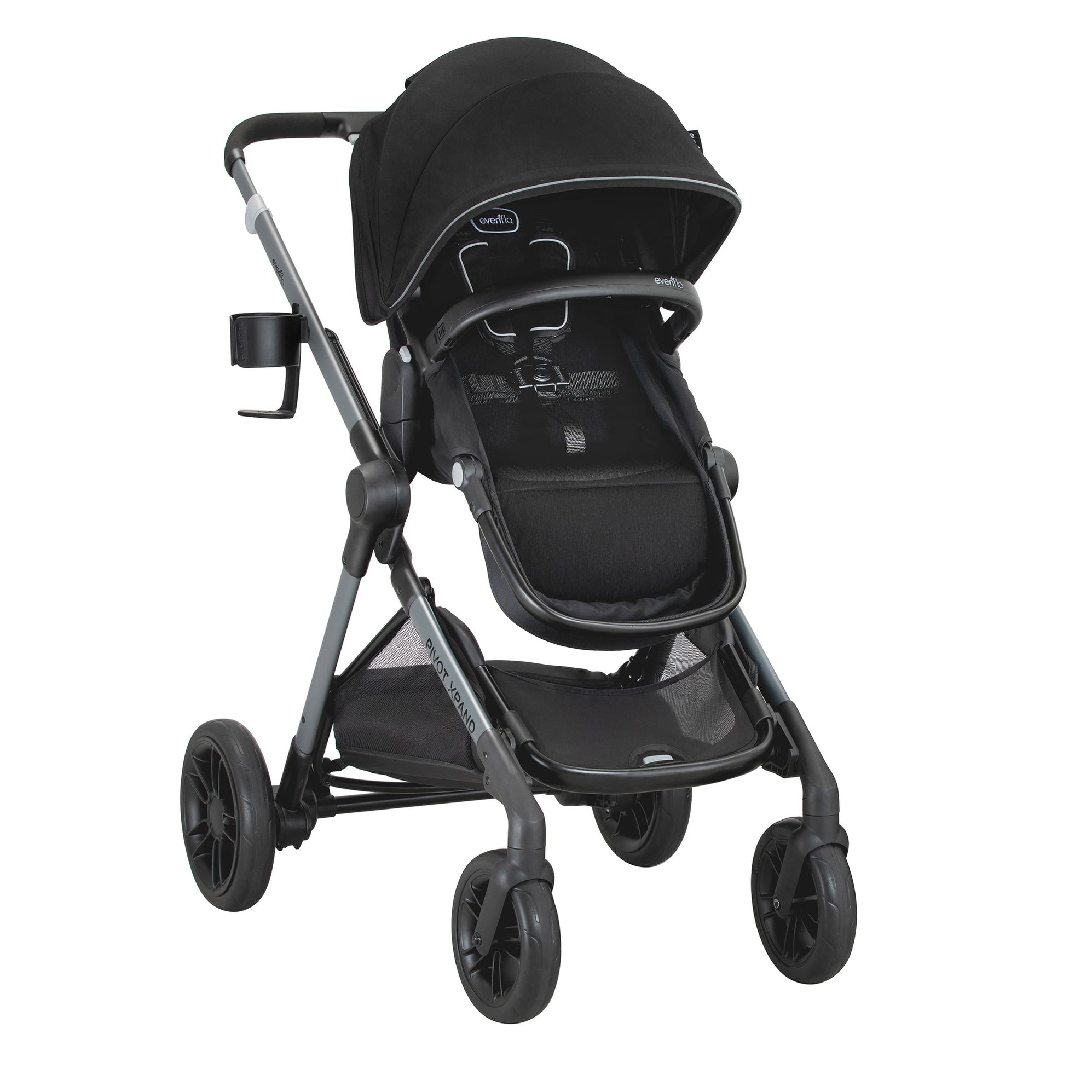 Evenflo Pivot Xpand Modular Stroller, 2025, Ayrshire Black - Open Box ...
