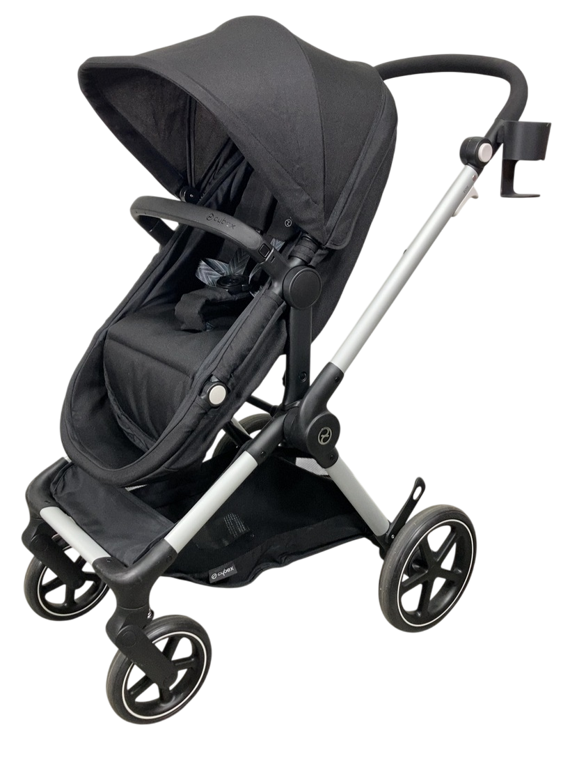 Cybex Eos Stroller, 2024, Moon Black, Silver — GoodBuy Gear