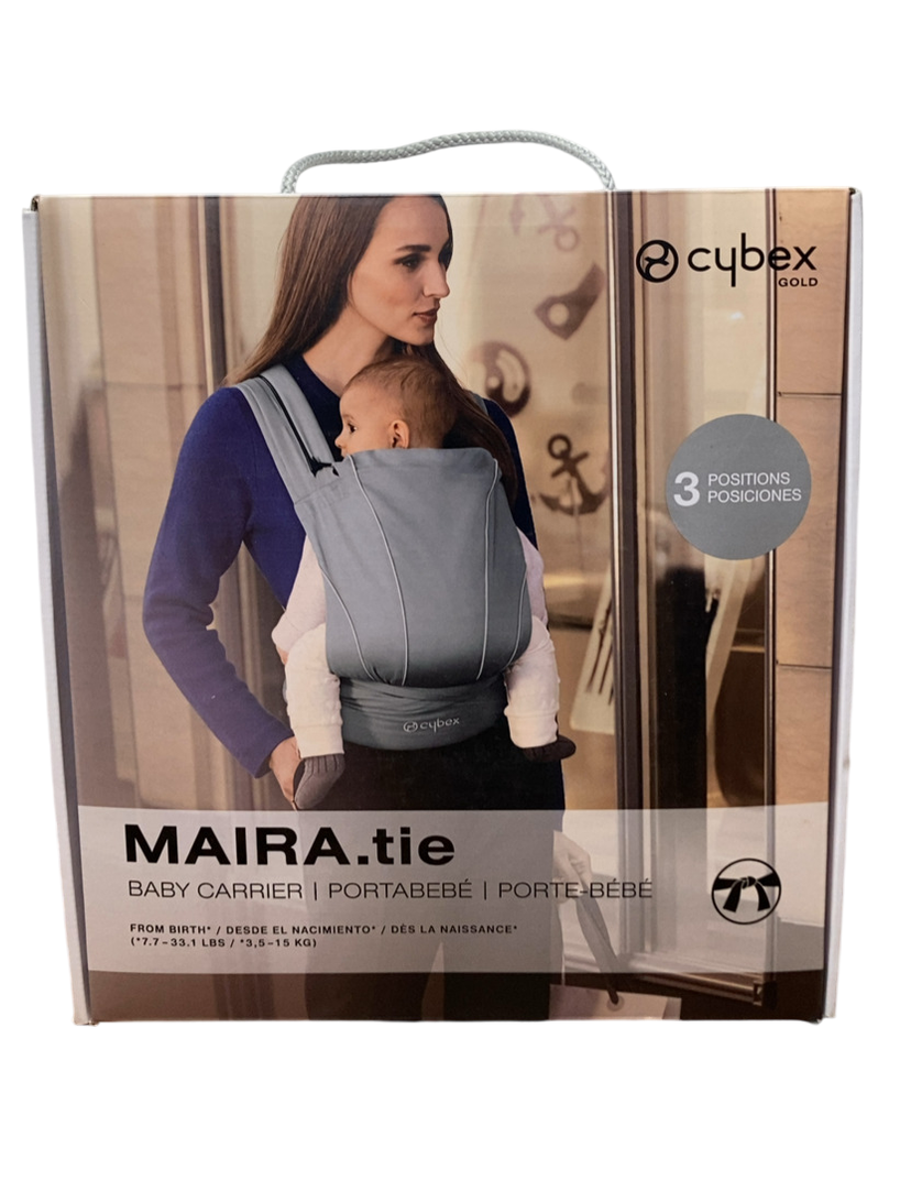 Cybex Maira Tie Baby Carrier, Lavastone Black — GoodBuy Gear