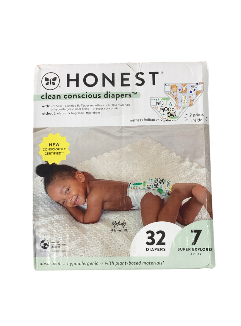 Honest Company Club Box Diapers, Size 7, Barnyard Babies + It's A Part ...
