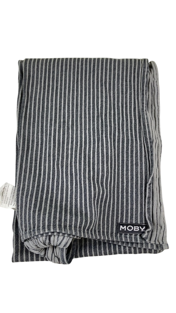 Moby Ring Sling, Black & Gray Stripes — GoodBuy Gear