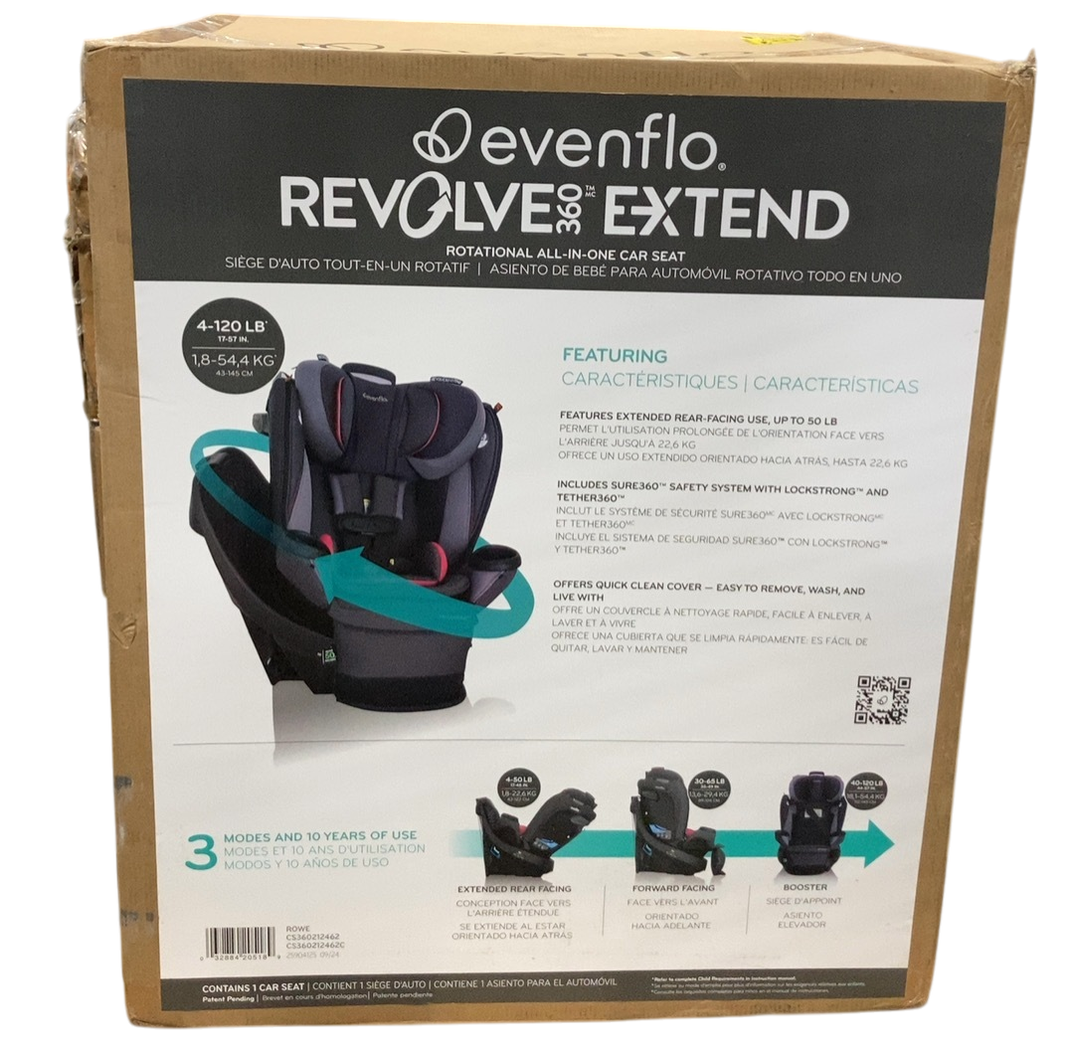 Evenflo Revolve 360 Extend Rotational Convertible Car Seat, Rowe Pink ...