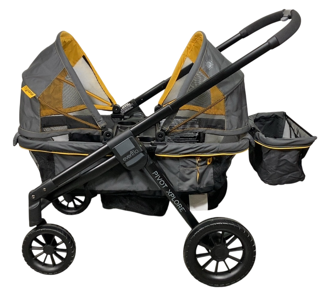 Evenflo Pivot Xplore All-Terrain Double Stroller Wagon, 2024, Adventur ...