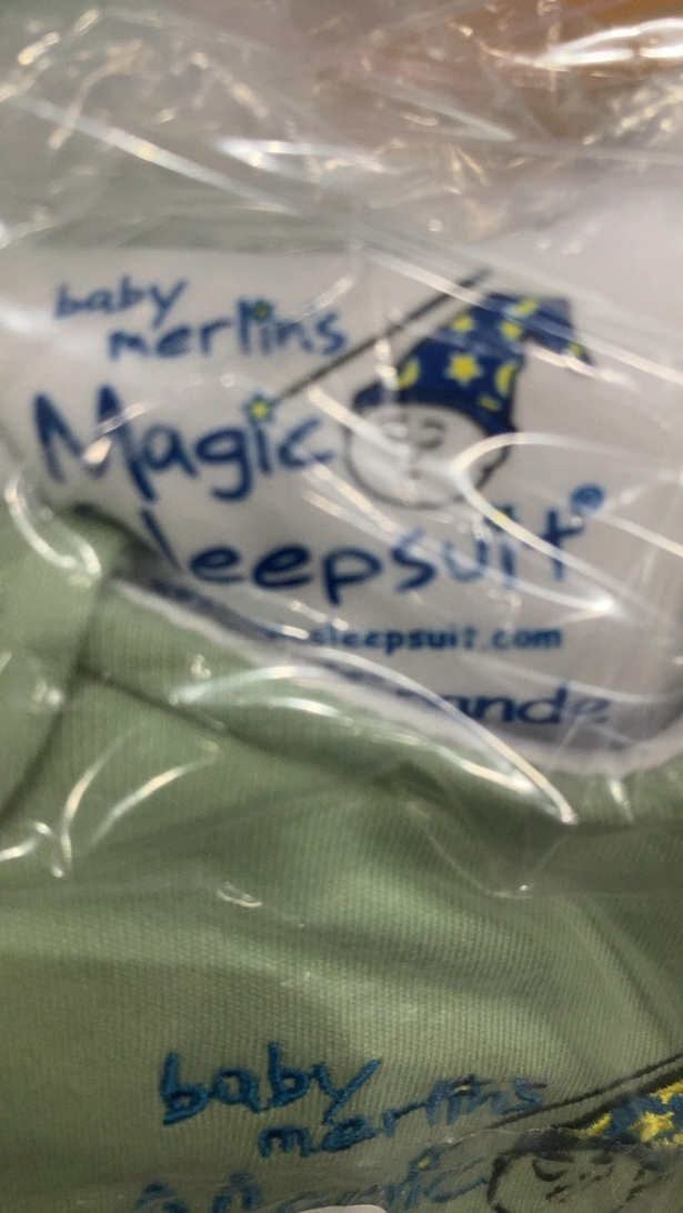 Baby Merlin's Magic Sleepsuit, Sage Green, Cotton, Large 3-6 Months ...