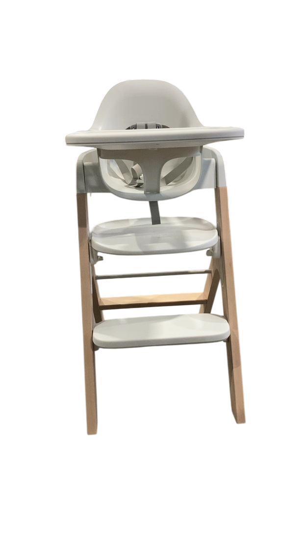 Mockingbird High Chair, Natural Beech, White — GoodBuy Gear