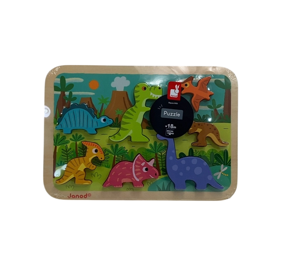Janod Chunky Puzzle, Dinosaurs — GoodBuy Gear