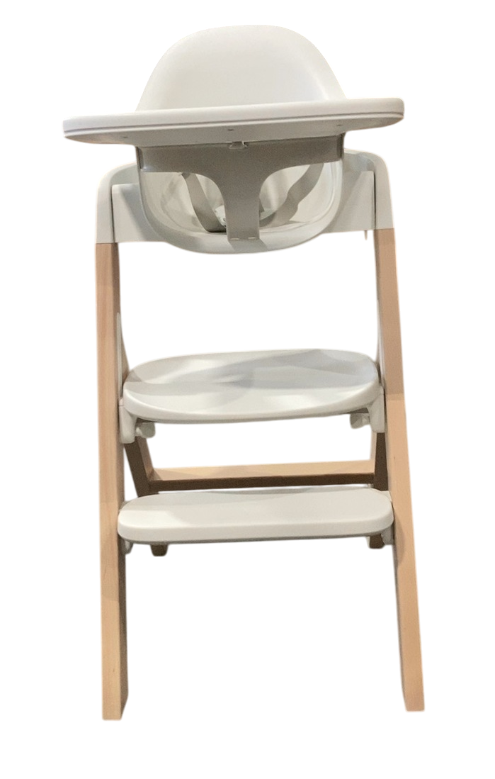 Mockingbird High Chair, 2.0, Natural Beech, White — GoodBuy Gear