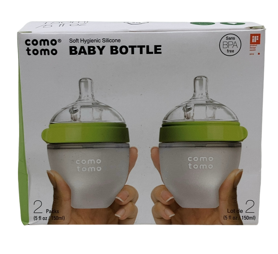 Comotomo Bottles 2 Pack, 5oz, Green — GoodBuy Gear