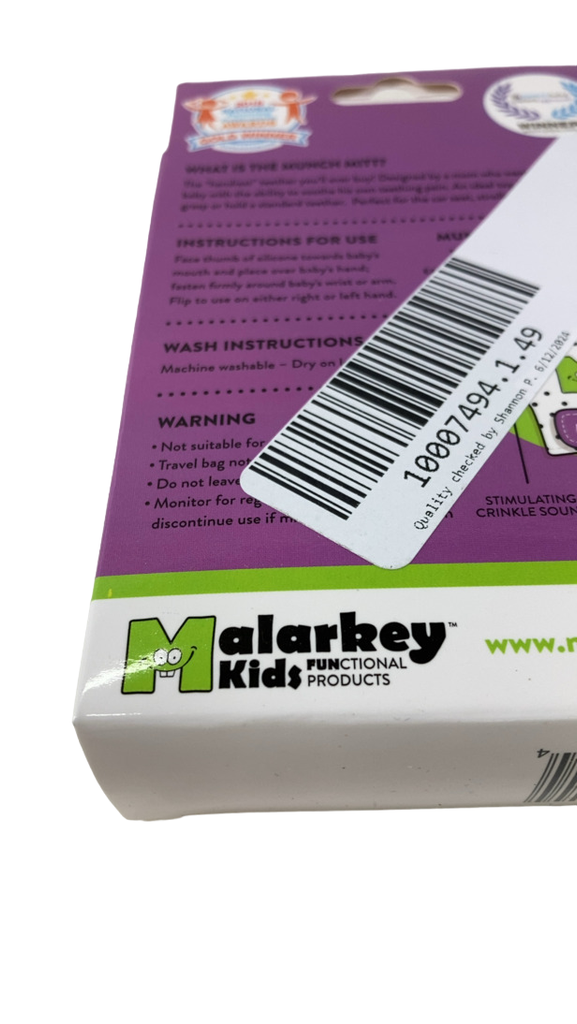 Malarkey Kids Munch Mitt, Purple Shimmer
