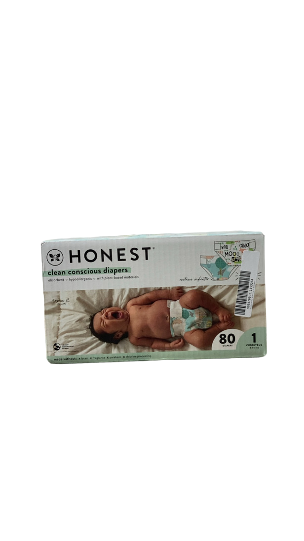 Honest Company Club Box Diapers, Size 1, Above It All + Barnyard Babie ...