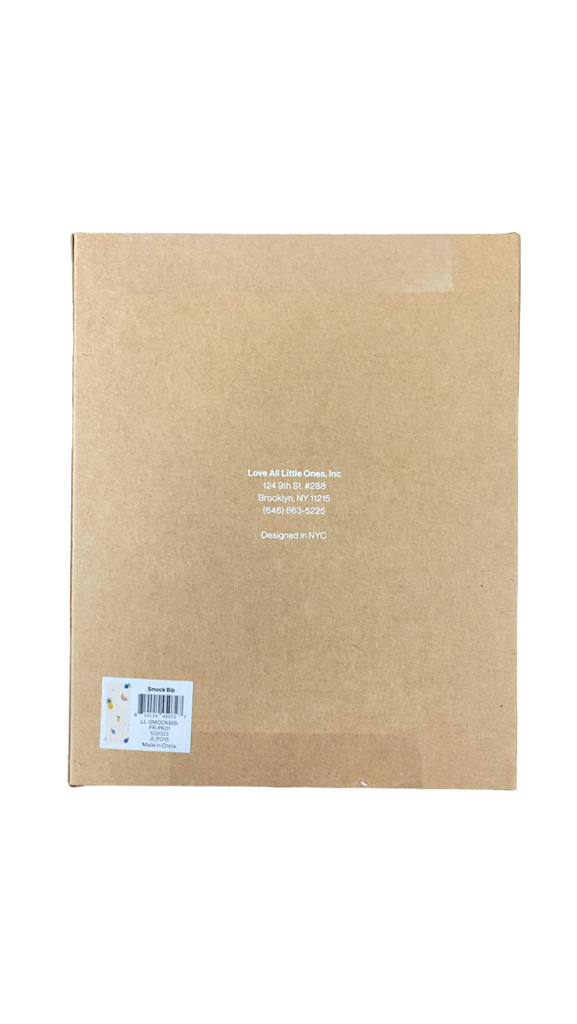 Lalo Smock Bib, Fruit Print Grapefruit