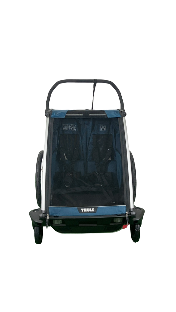 Thule Chariot Cross Bike Trailer Stroller 2 Seat, 2022, Majolica Blue