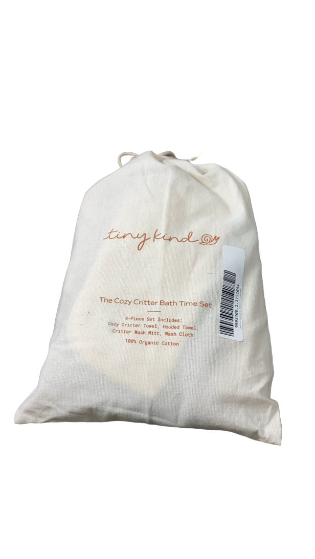 Tiny Kind Cozy Critter Bath Time Set 4 Piece, Taupe Bear — GoodBuy Gear