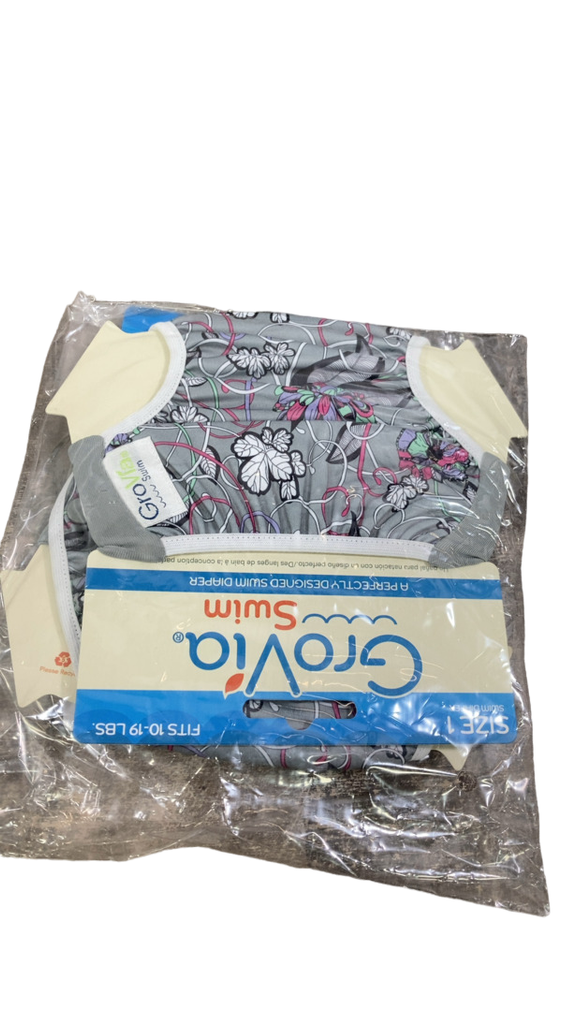 GroVia Swim Diaper, Ophelia, 2 Pack, Size 1 (10-19lbs)