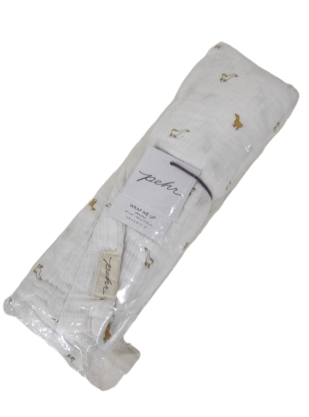 Pehr Wrap Me Up Organic Cotton Muslin Swaddle, Hatchling Duck — GoodBuy ...