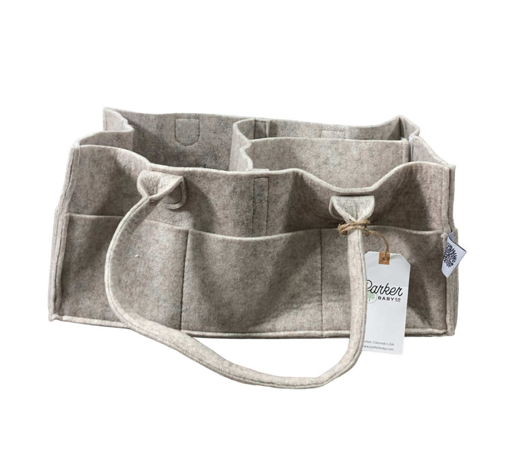 Parker Baby Co. Diaper Caddy, Large, Oatmeal