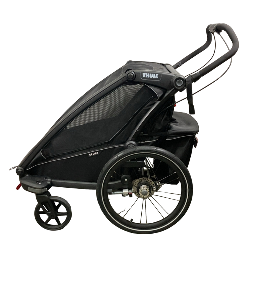 Thule Chariot Sport 2 Bike Trailer, Double, Midnight Black