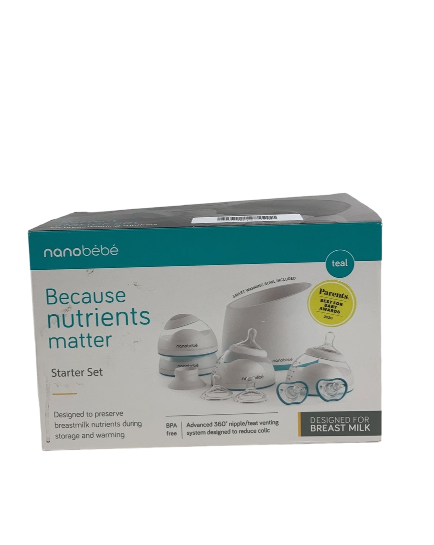 Nanobébé Breastmilk Bottle Starter Set, Teal — GoodBuy Gear