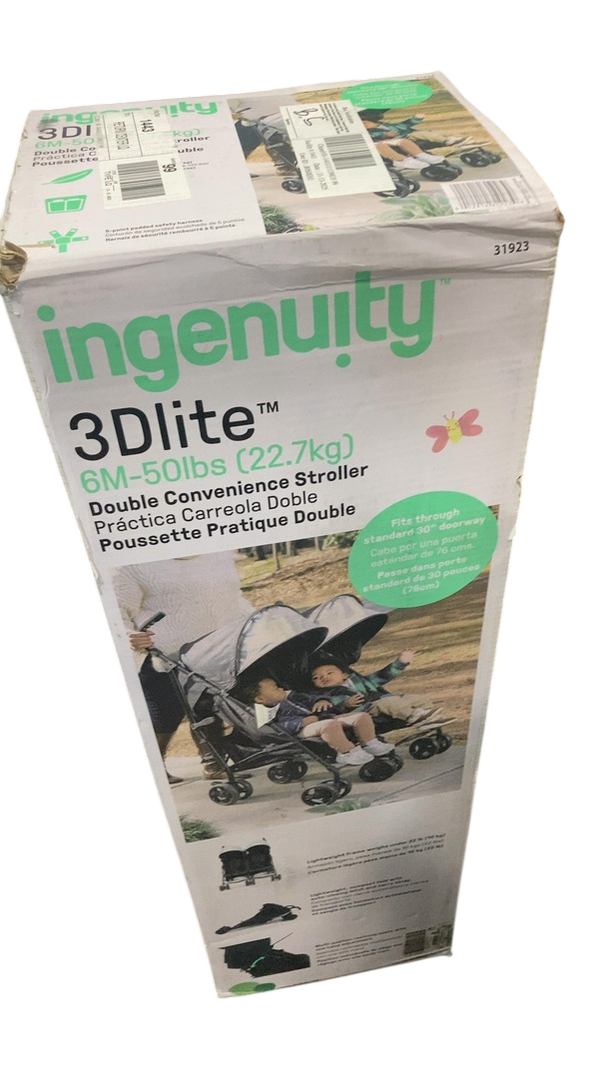 Summer Infant 3Dlite Folding Lightweight Side by Side Double Stroller ...