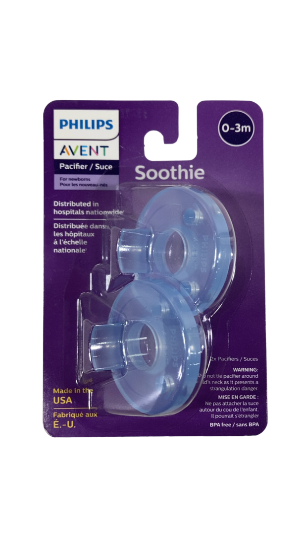 Philips Avent Soothie Pacifiers, Blue, 0-3 Months, 2 Pack — GoodBuy Gear